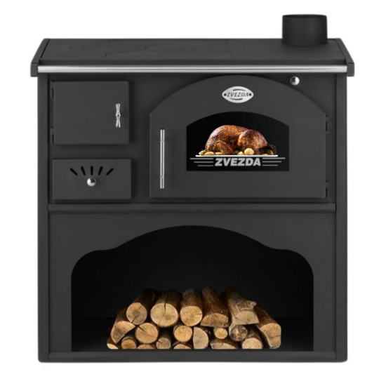 Vedspis med ugn Zvezda Classic GF, 5,9 kW – Bästa pris & fri leverans ...